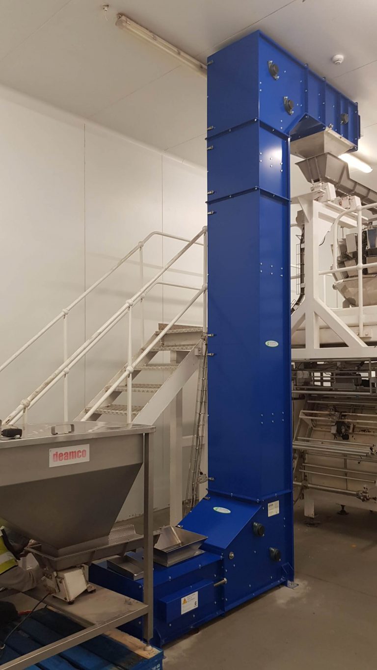 Bucket Elevator Handling Nuts and Cereals | Gough Engineering